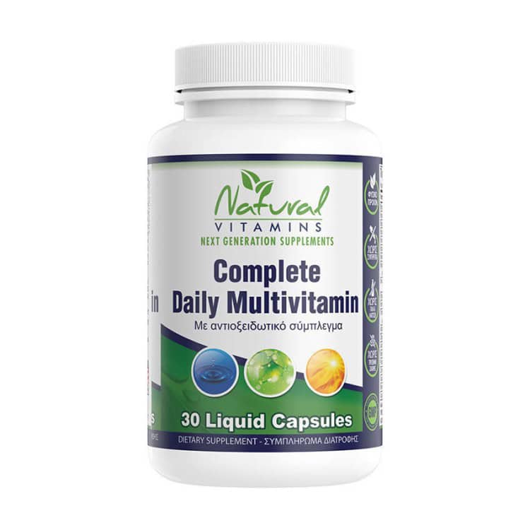 Complete Daily Multivitamin - Natural Vitamins 30 Κάψουλες - Mens Health